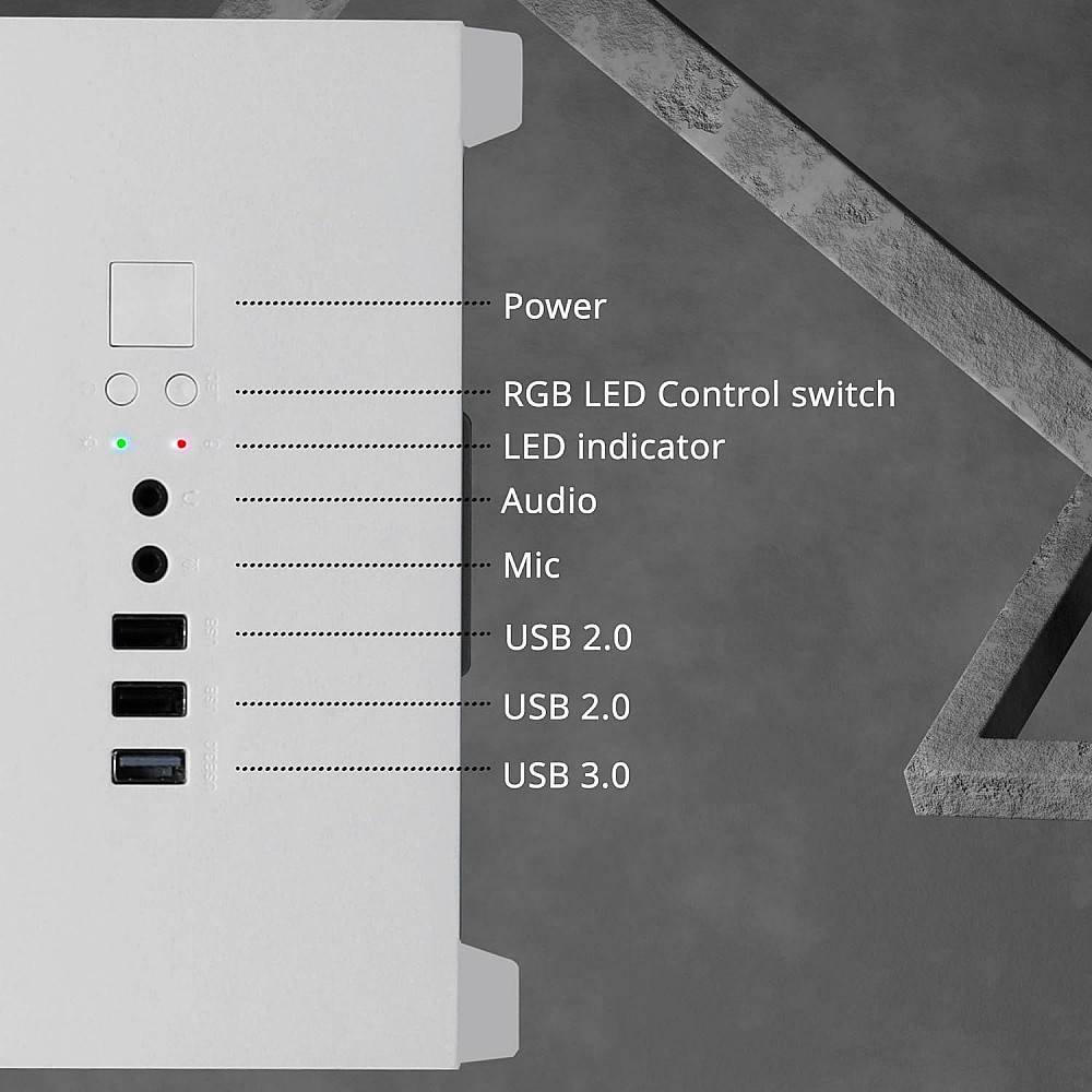 Zebronics Iceberg Gaming Cabinet White Best Price in India on ...