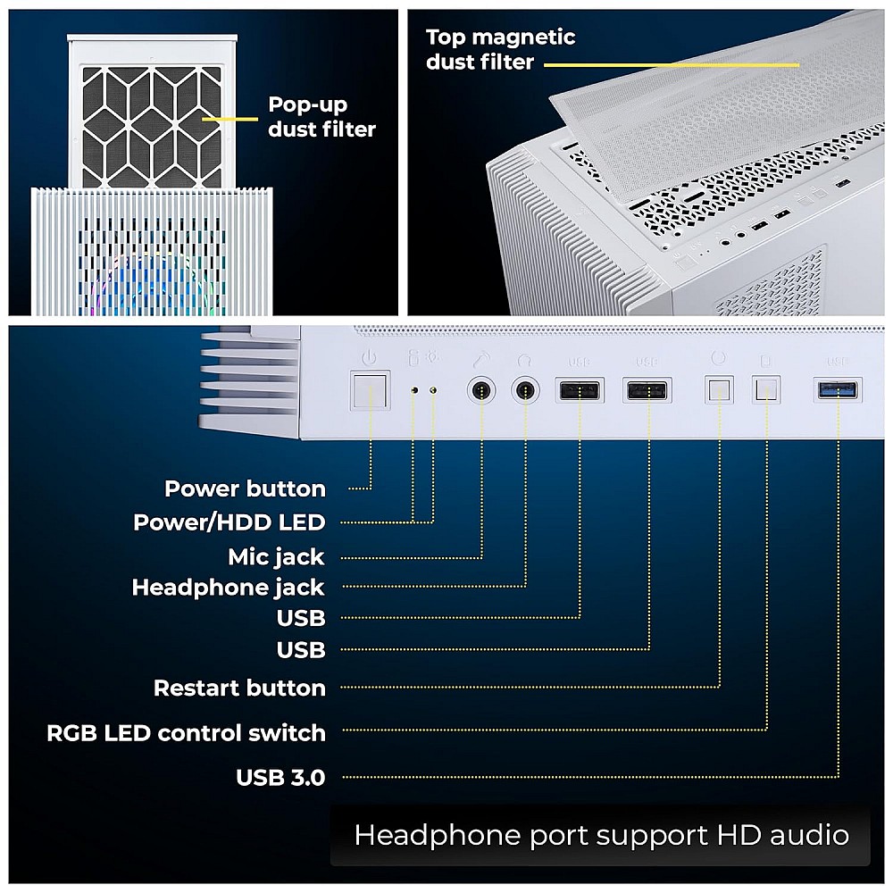 Zebronics Raptor (White) Gaming Cabinet Best Price in India on ...