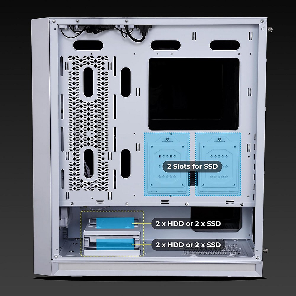 Zebronics Raptor (White) Gaming Cabinet Best Price in India on ...