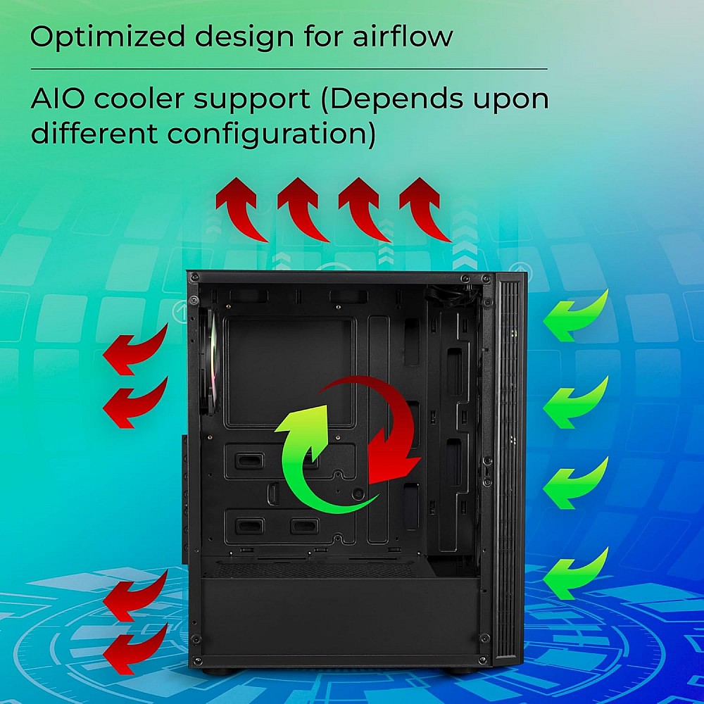 Zebronics Wrath Mid-Tower Gaming Cabinet Best Price in India on ...