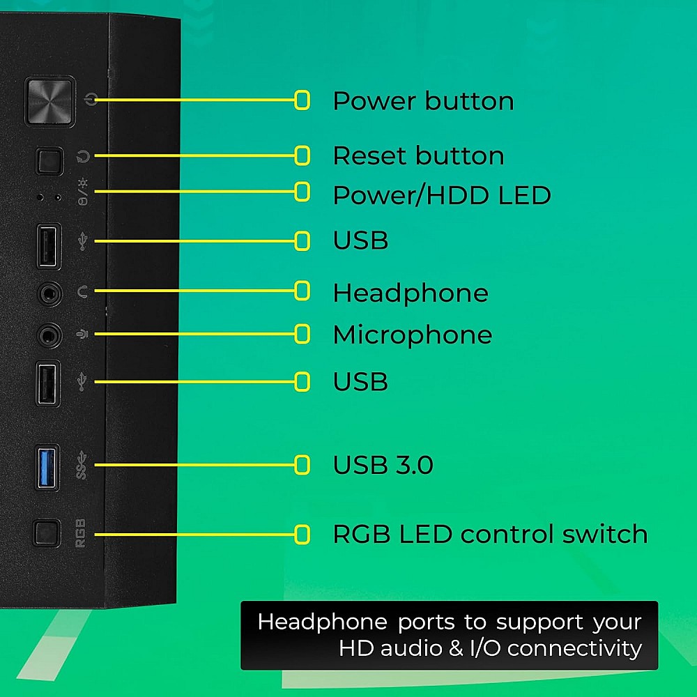 Zebronics Wrath Mid-Tower Gaming Cabinet Best Price in India on ...