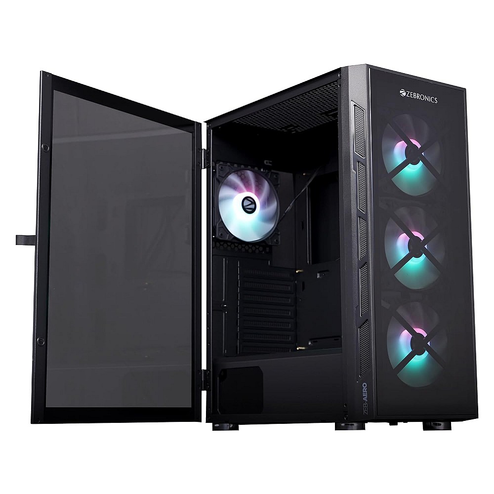 Zebronics Gaming Cabinet Aero-black Best Price in India on Thevaluestore.in