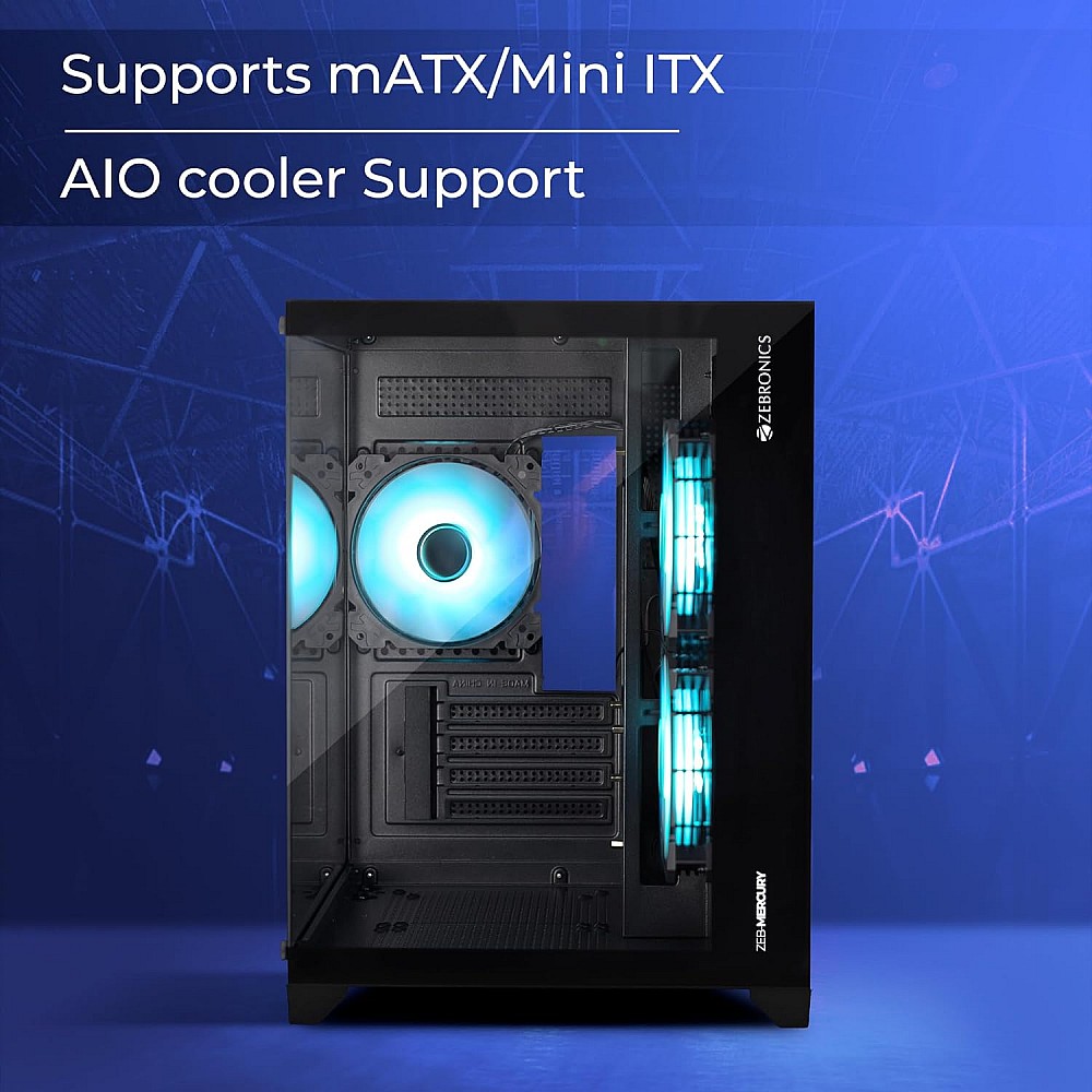 Zebronics Mercury Gaming Chassis (Black) Best Price in India on ...