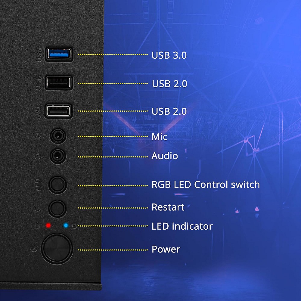 Zebronics Mercury Gaming Chassis (Black) Best Price in India on ...