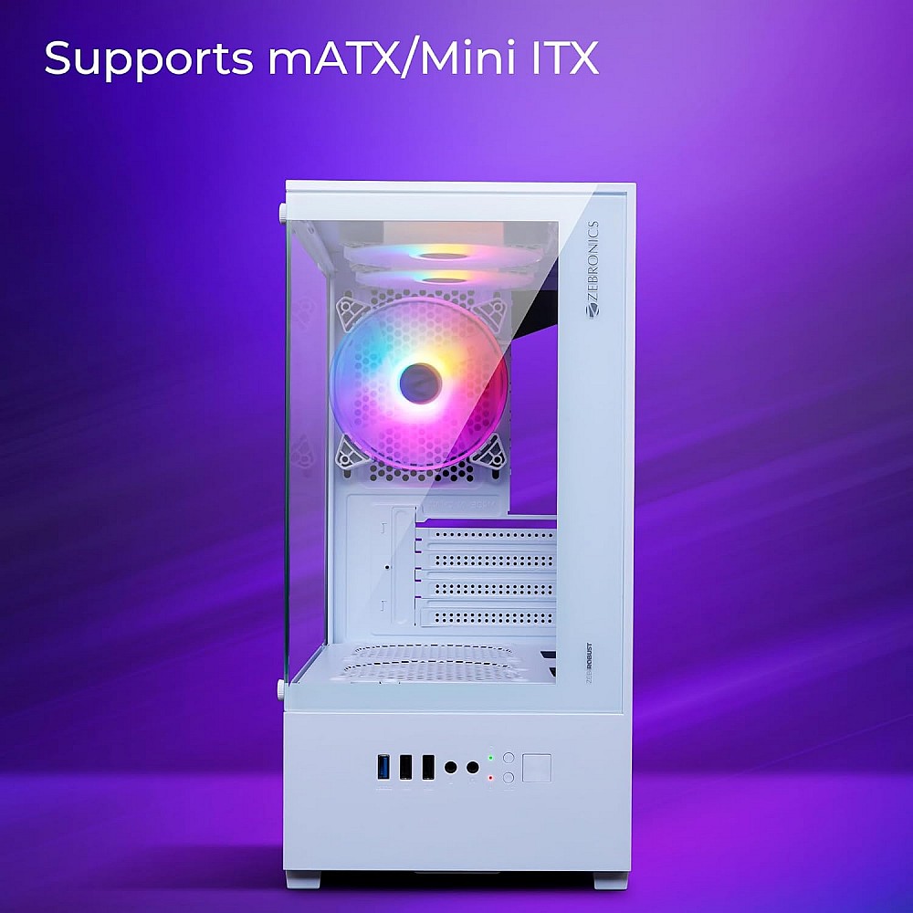 Zebronics Robust Gaming Chassis (White) Best Price in India on ...