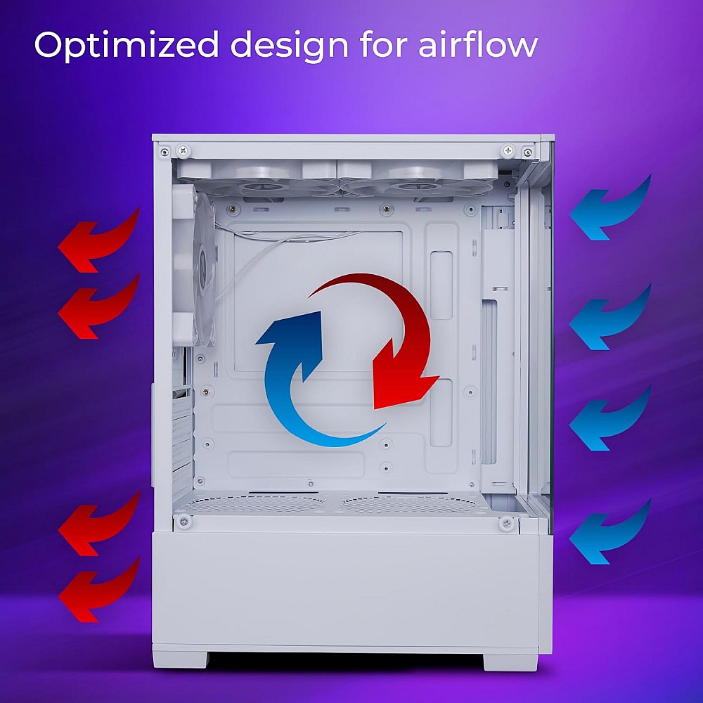 Zebronics Robust Gaming Chassis (White) Best Price in India on ...