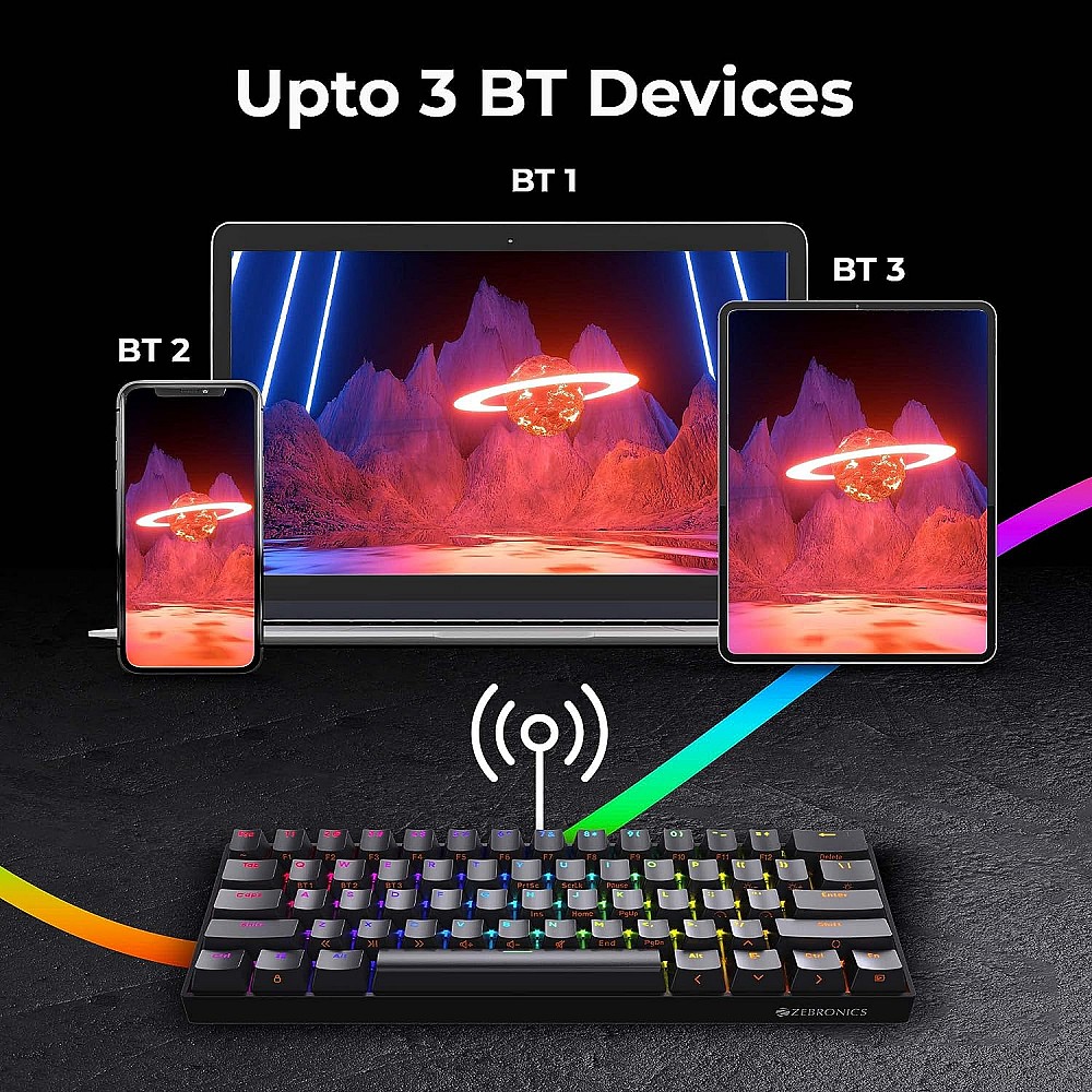 Zebronics Zeb-Max Ninja (Black) RGB Mechanical Keyboard Best Price in India