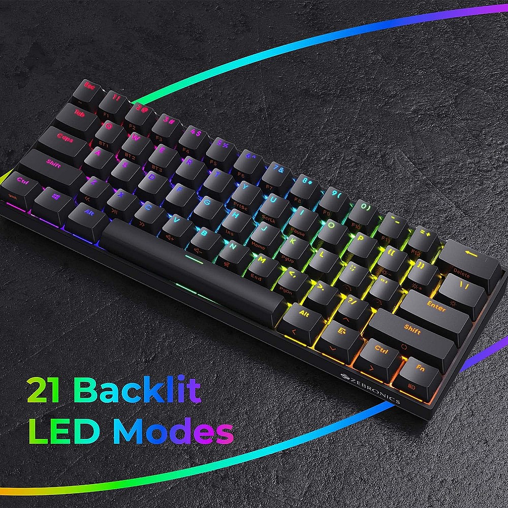 Zebronics Zeb-Max Ninja (Black) RGB Mechanical Keyboard Best Price in India