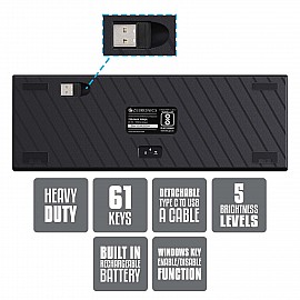 Zebronics Zeb-Max Ninja (Black) RGB Mechanical Keyboard Best Price in India