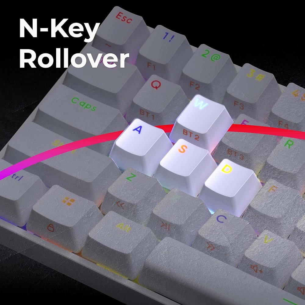 Zebronics Zeb-Max Ninja (White) RGB Mechanical Keyboard Best Price in India