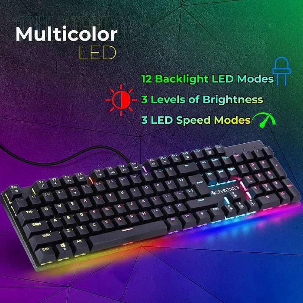 Zeb-Nitro Plus Mechanical Keyboard Best Price in India on Thevaluestore.in