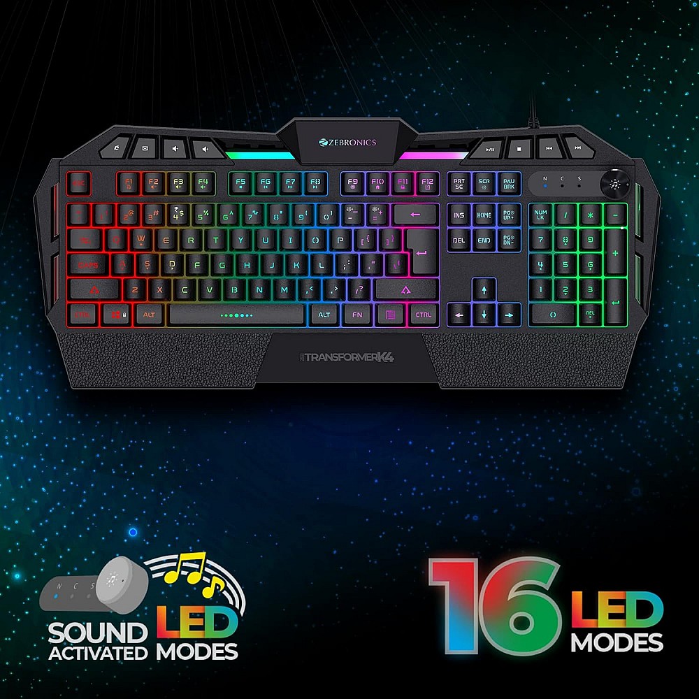 Zeb-Transformer K4 Gaming Keyboard Best Price in India on Thevaluestore.in
