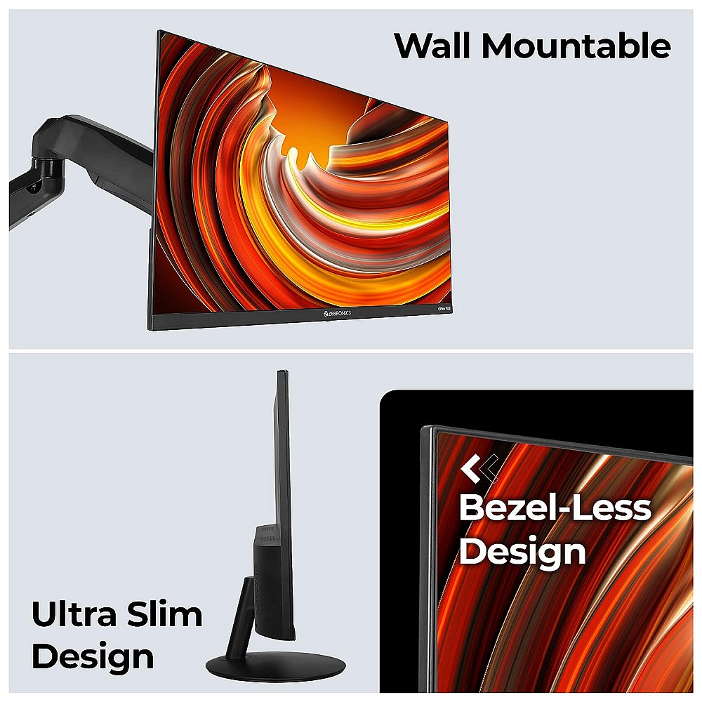 ZEBRONICS 22 inch 75Hz Monitor Best Price in India on Thevaluestore.in