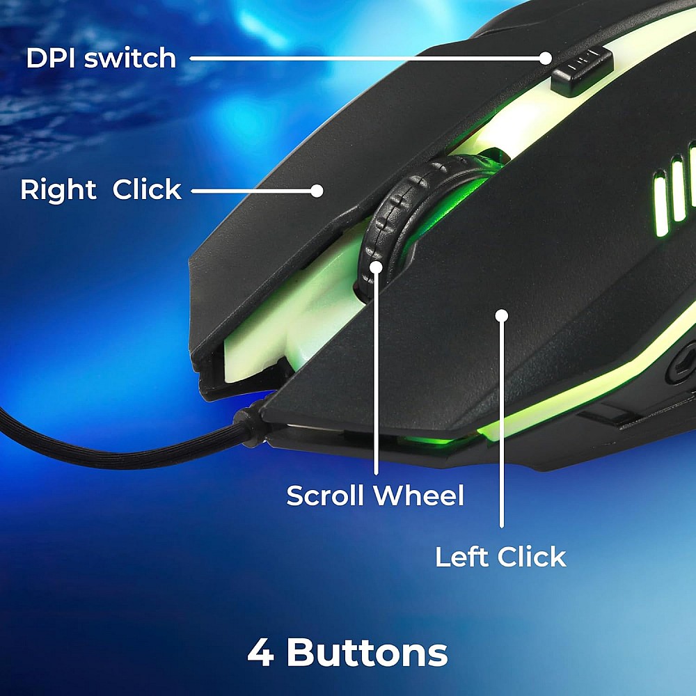 Zebronics Uzi Wired Gaming Mouse Best Price in India on Thevaluestore.in