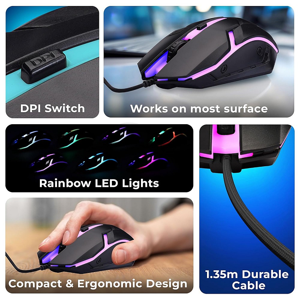 Zebronics Uzi Wired Gaming Mouse Best Price in India on Thevaluestore.in