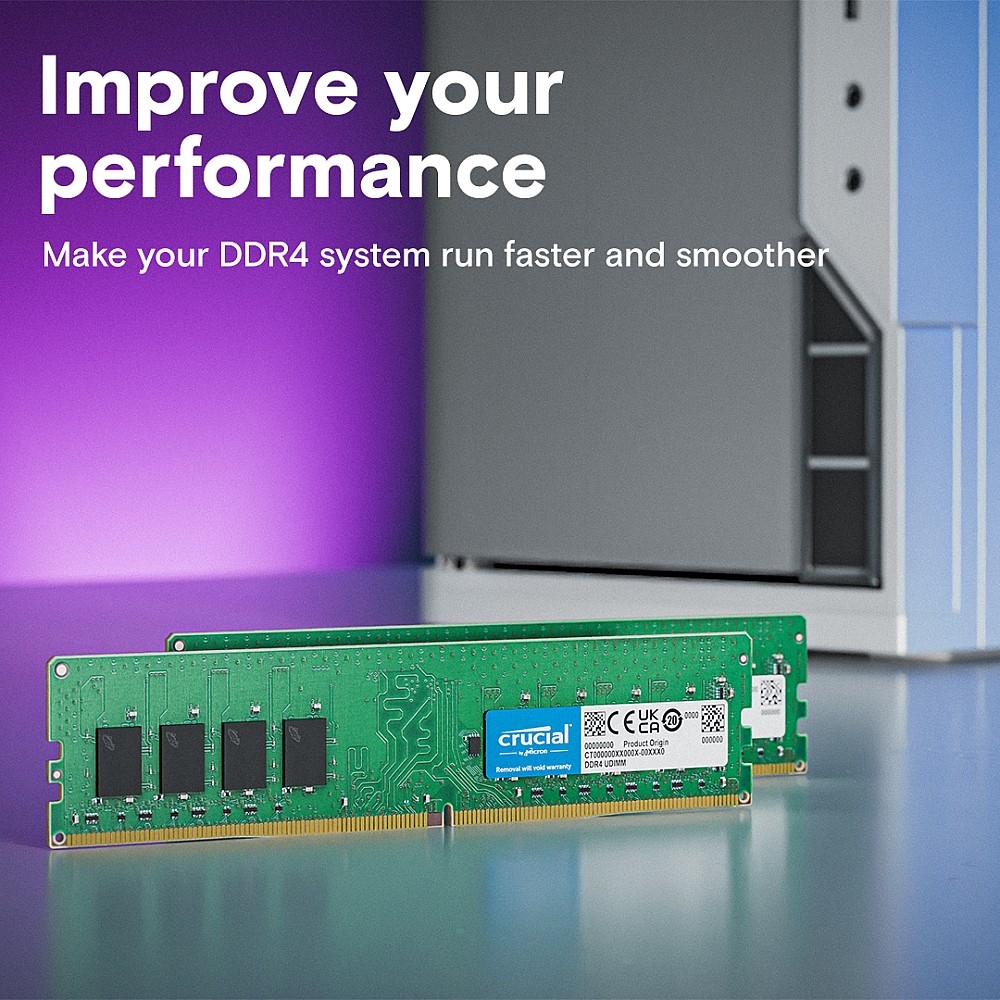 Crucial 16GB 3200MHz DDR4 Desktop RAM Lowest Price in India on ...