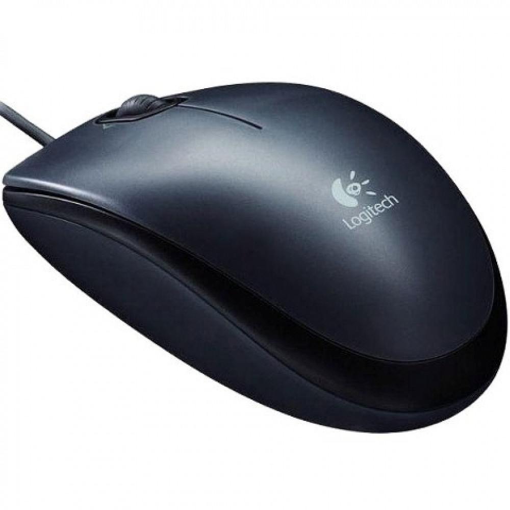 Logitech M100 USB Mouse - Black