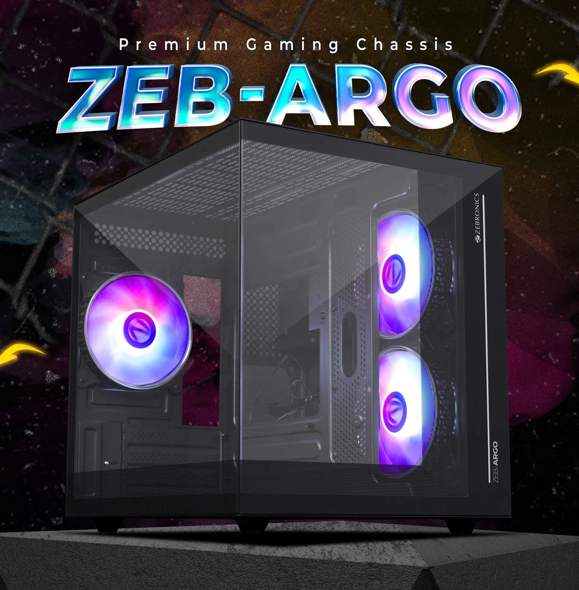ZEBRONICS CABINET ARGO BLACK