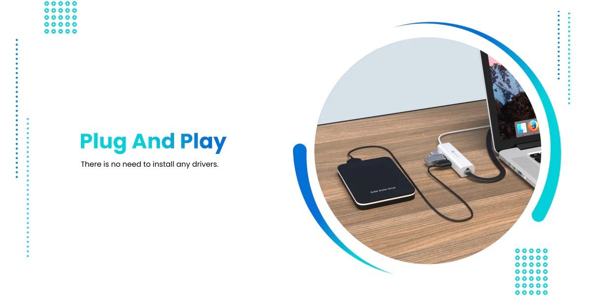 Portronics Mport 60 4-in-1 Multiport Type C/USB Hub with LAN Adapter ...