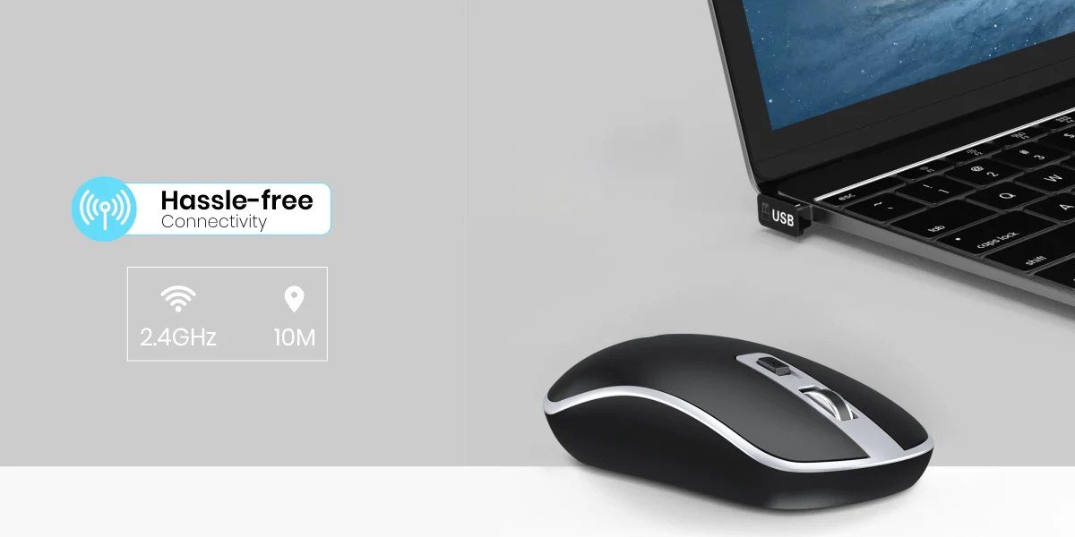 Portronics Toad 14 Wireless Mouse (2.4GHz/ USB Nano Dongle) - Thevaluestore