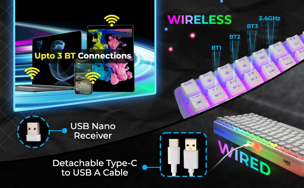 Zebronics Zeb-Max Ninja 200 RGB Mechanical Keyboard Best Price in India