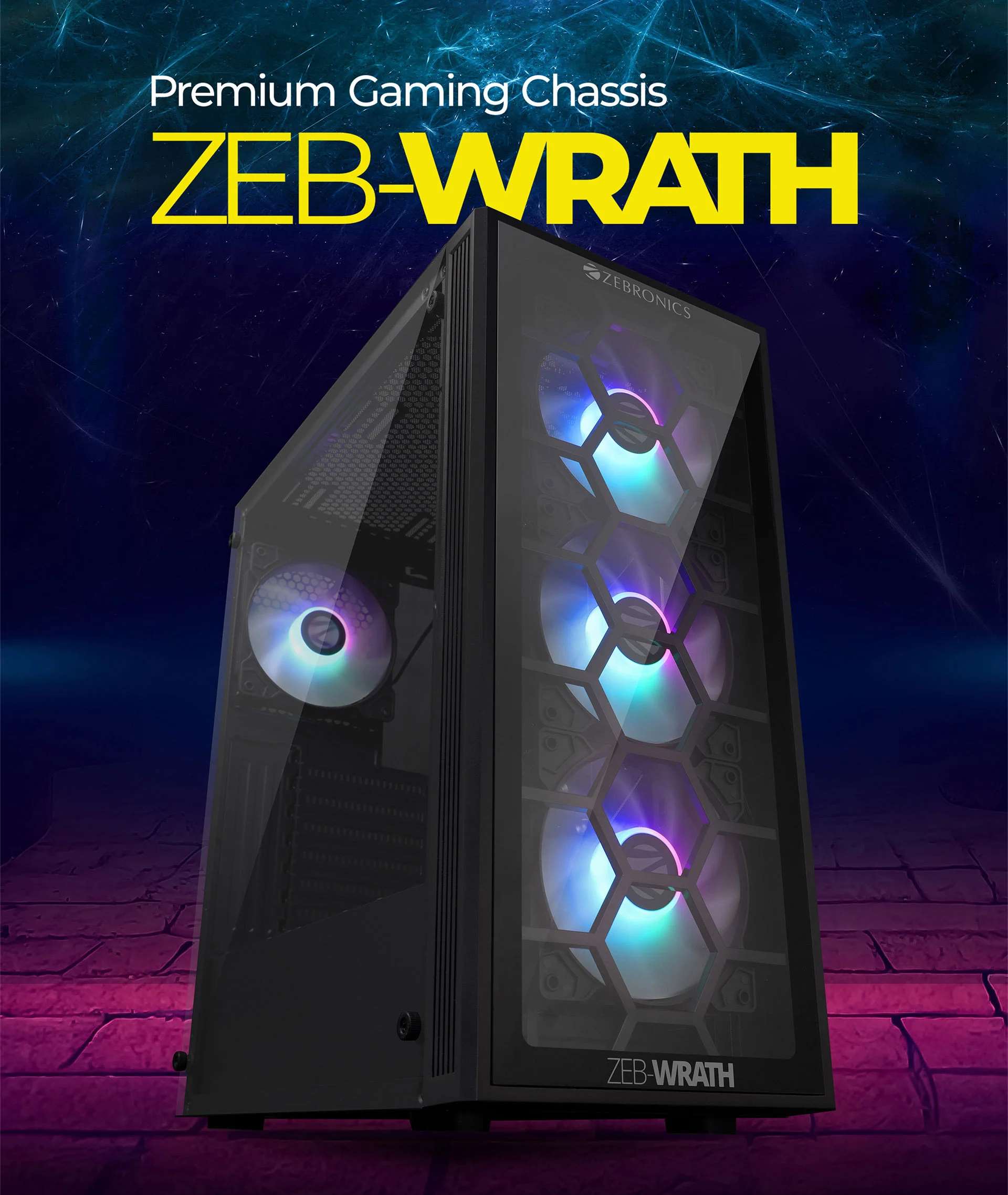 Zebronics Wrath Mid-Tower Gaming Cabinet Best Price in India on ...