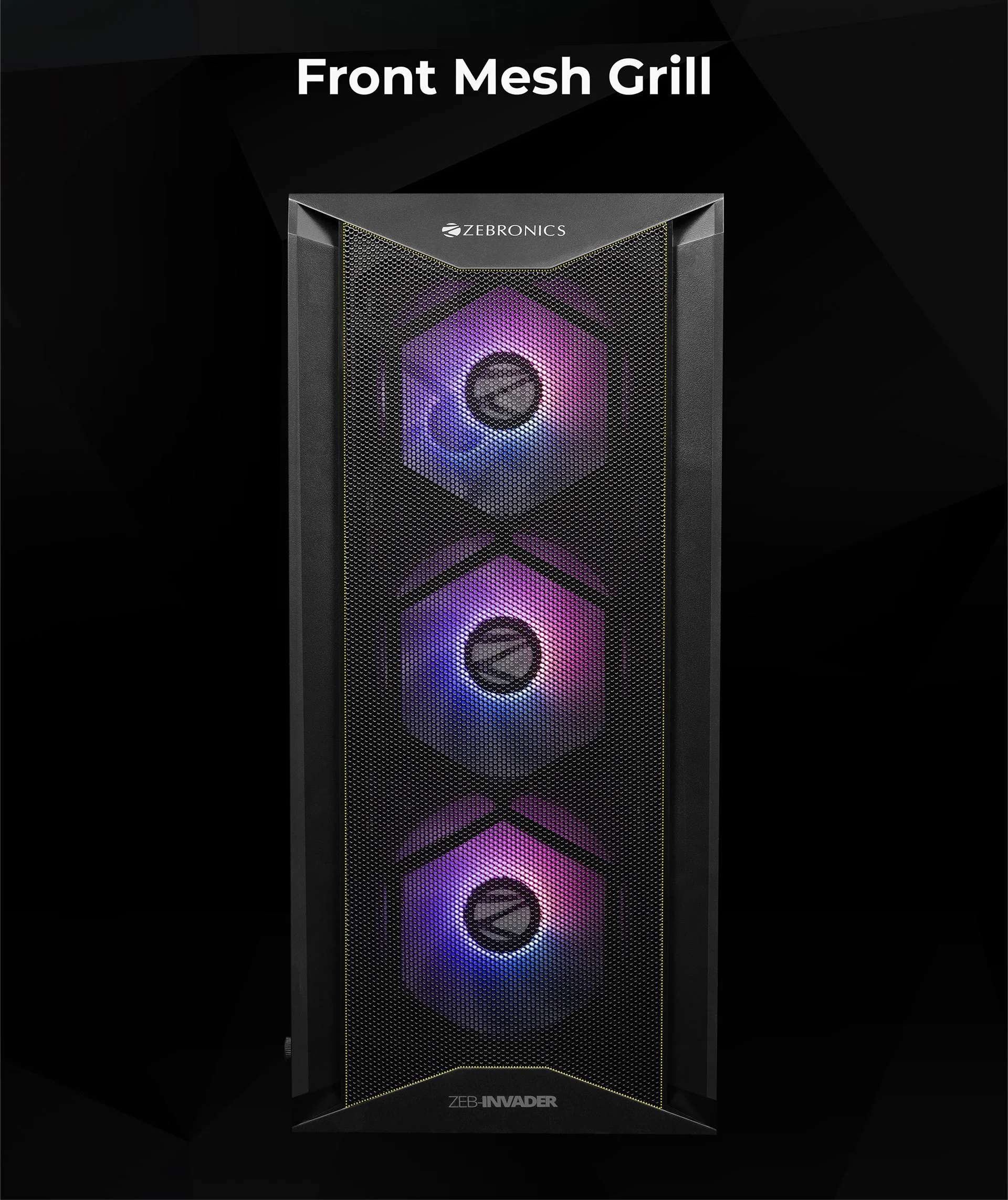 Zeb Invader Black Mid-Tower Gaming Cabinet Best Price in India on ...